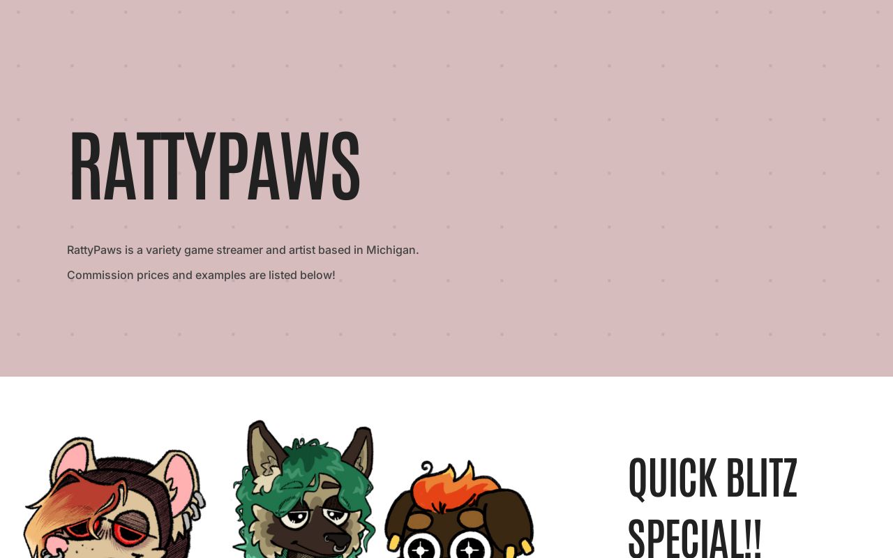 RattyPaws Commission Page